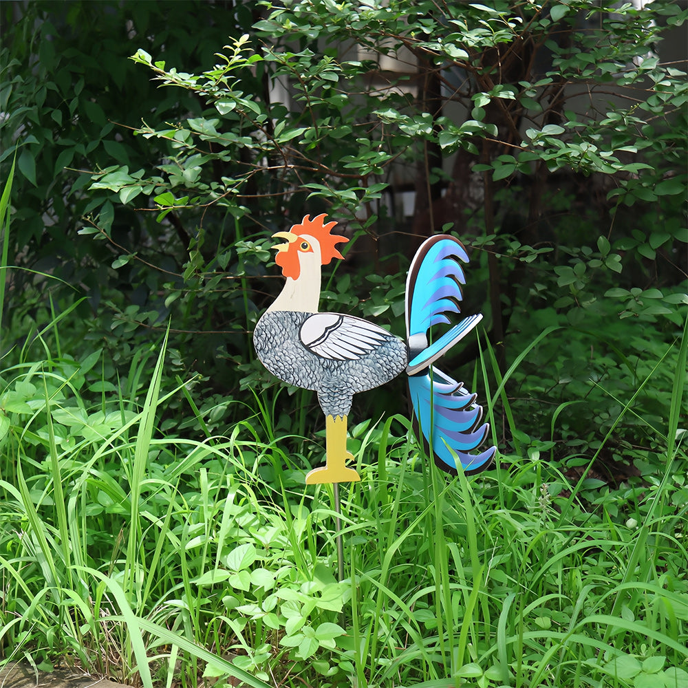 2024 Best Garden Decor-The Live Rooster Windmills – BckMall
